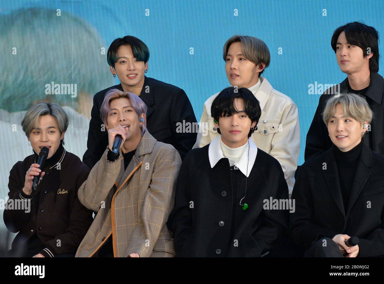 New York, NY, USA. 21st Feb, 2020. BTS, Korean Pop Band at a public ...