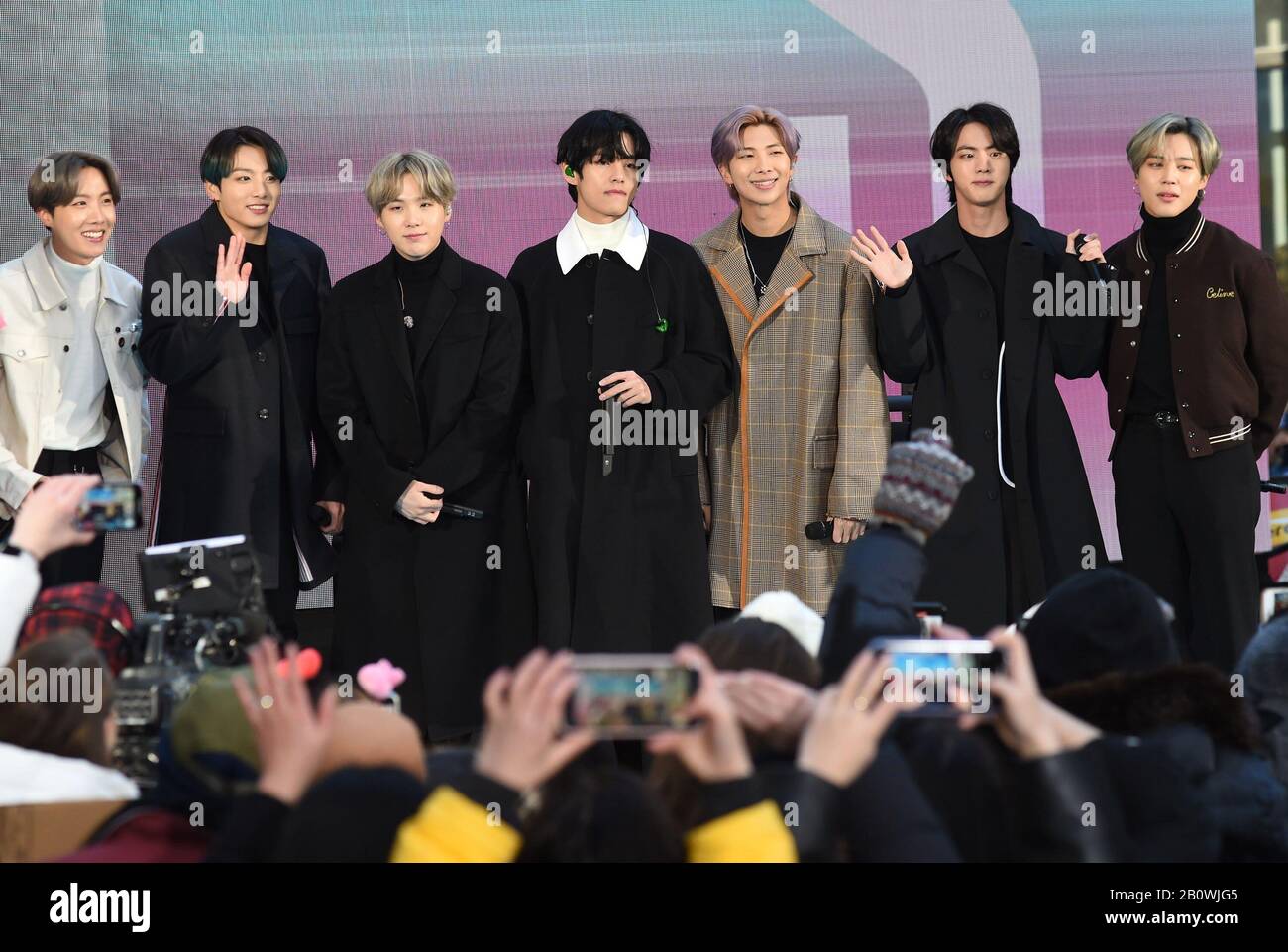 New York, NY, USA. 21st Feb, 2020. BTS, Korean Pop Band at a public ...