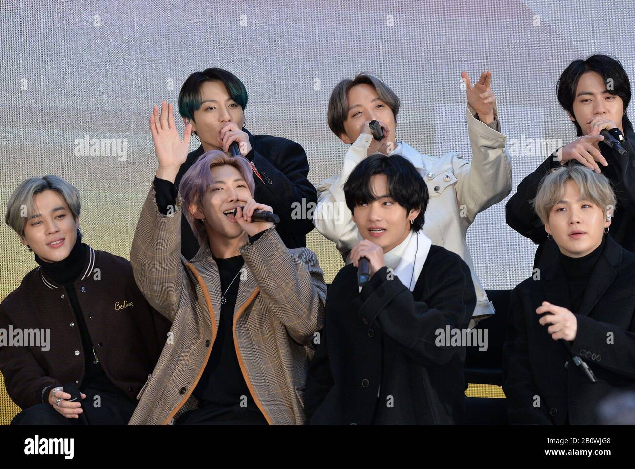New York, NY, USA. 21st Feb, 2020. BTS, Korean Pop Band at a public ...