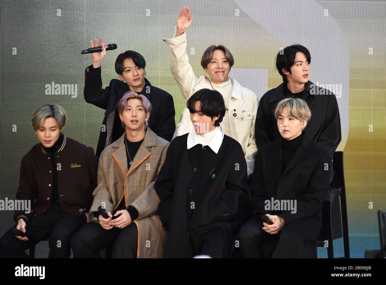 New York, NY, USA. 21st Feb, 2020. BTS, Korean Pop Band at a public ...