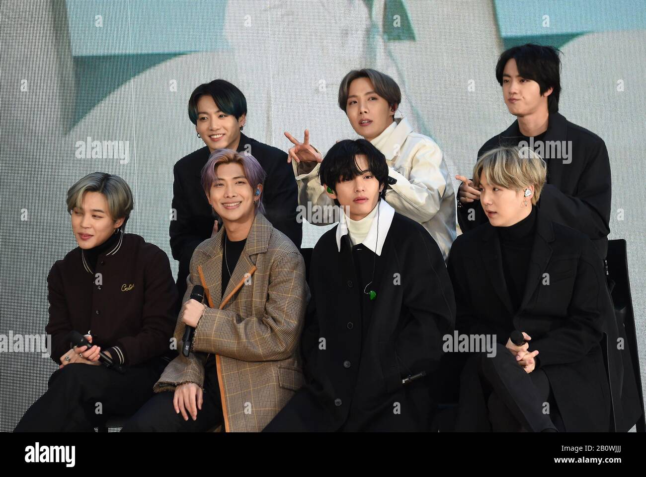 New York, NY, USA. 21st Feb, 2020. BTS, Korean Pop Band at a public ...