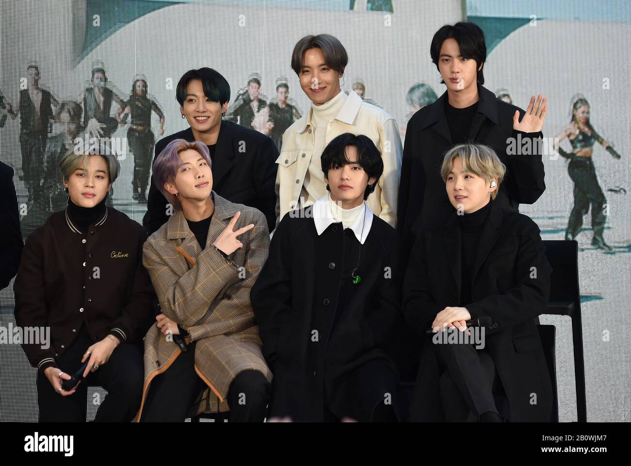 New York, NY, USA. 21st Feb, 2020. BTS, Korean Pop Band at a public ...