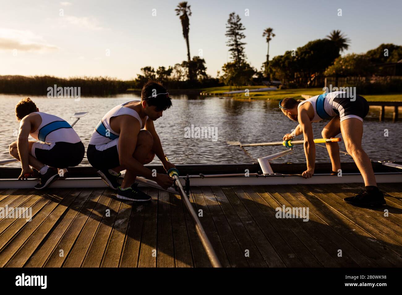 Male sportsman preparing hi-res stock photography and images - Alamy
