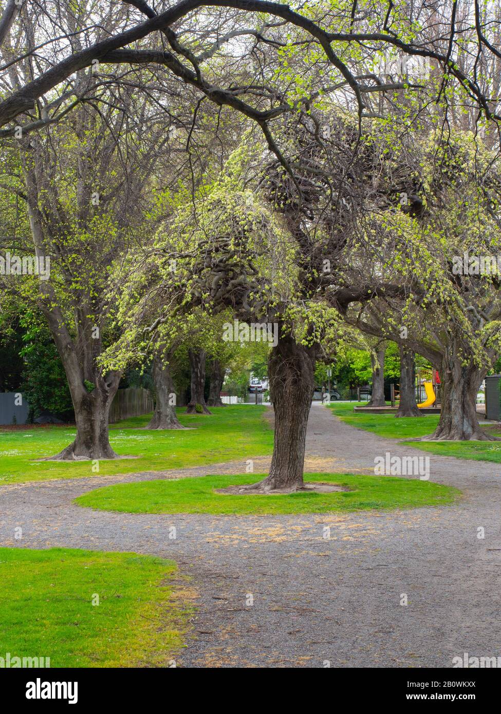 Path Walkway Through A Park Stock Photo - Alamy