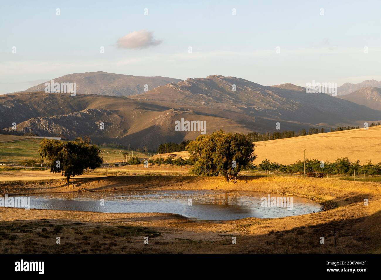 Overberg, Caledon, Western Cape, South Africa. 2019. Overview of a ...
