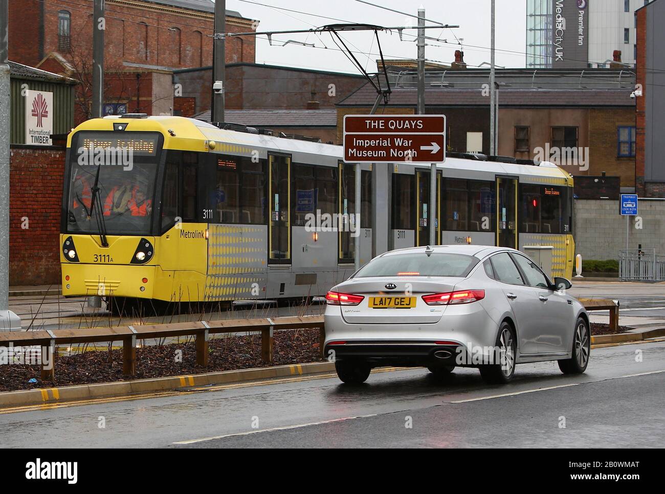 Manchester,Uk New Metrolink trams on test in Media City credit Ian ...