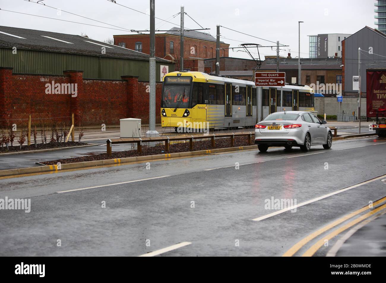 Manchester,Uk New Metrolink trams on test in Media City credit Ian ...