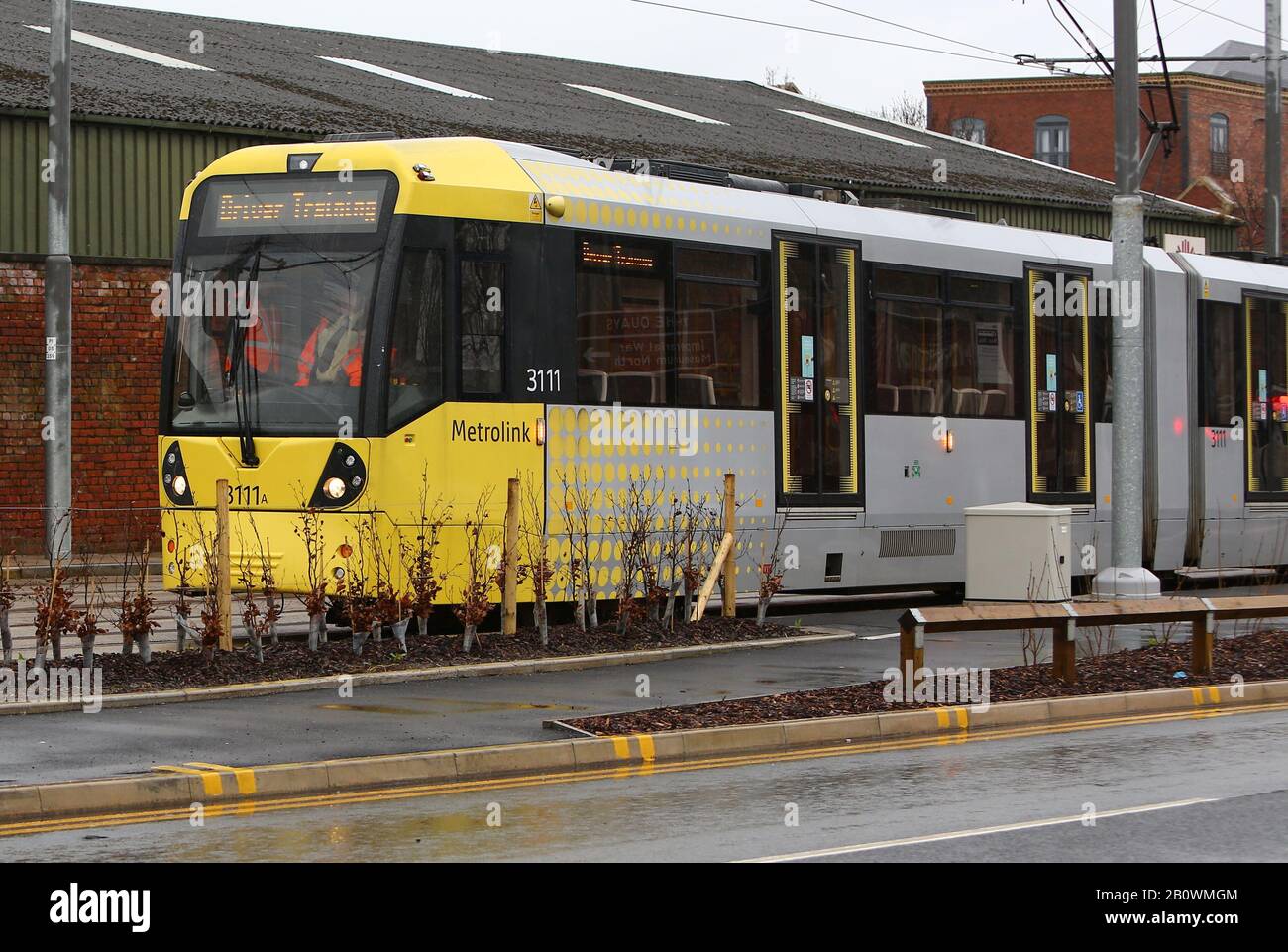 Manchester,Uk New Metrolink trams on test in Media City credit Ian ...