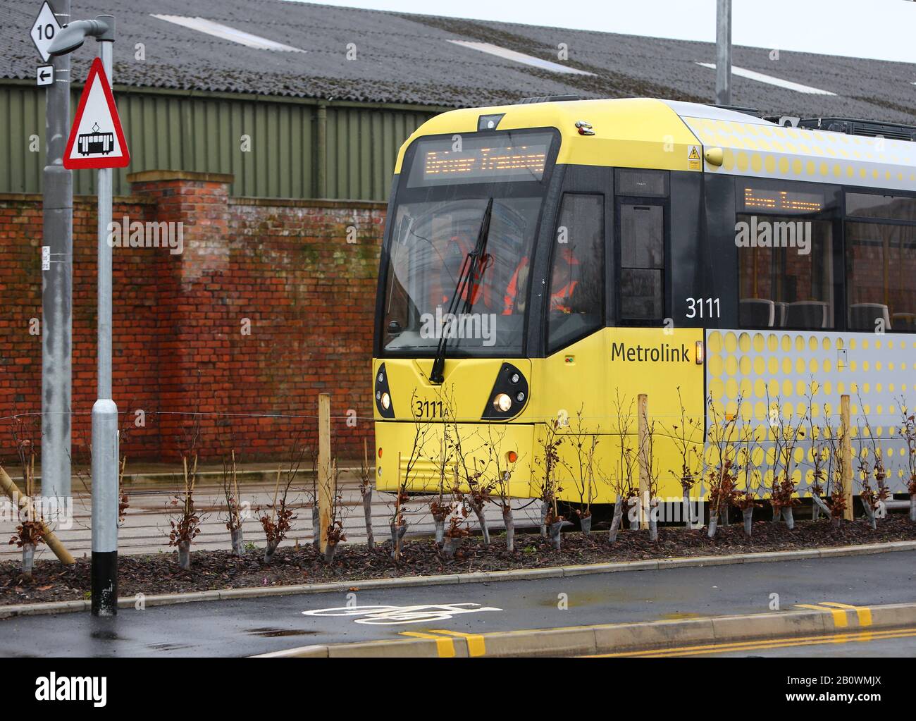 Manchester,Uk New Metrolink trams on test in Media City credit Ian ...