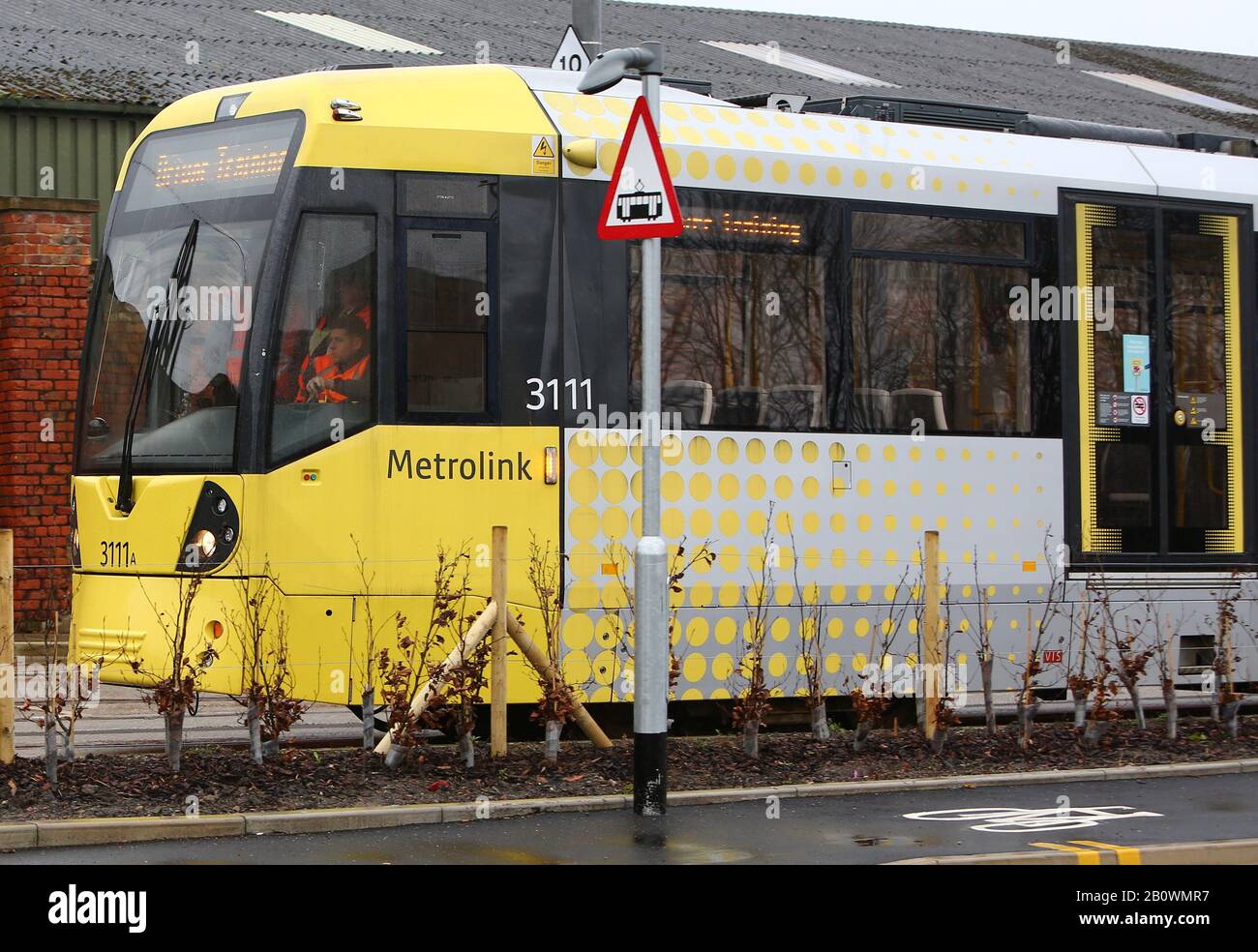 Manchester,Uk New Metrolink trams on test in Media City credit Ian ...