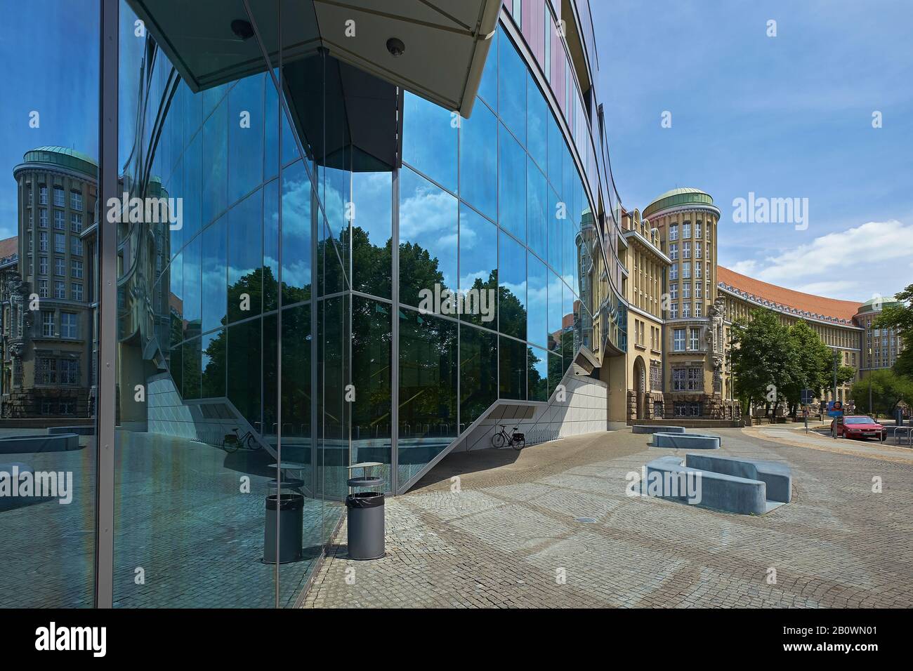 Extension of the National Library in Leipzig, Saxony, Germany, Europe ...