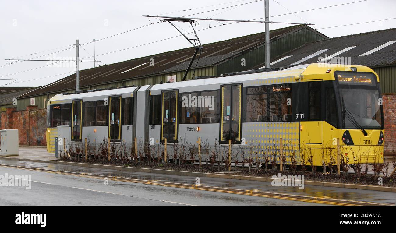 Manchester,Uk New Metrolink trams on test in Media City credit Ian ...