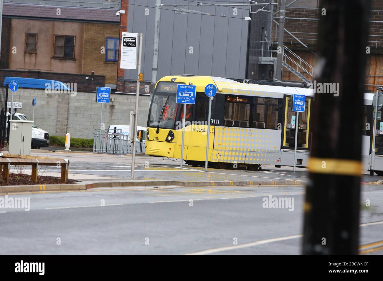 Manchester,Uk New Metrolink trams on test in Media City credit Ian ...