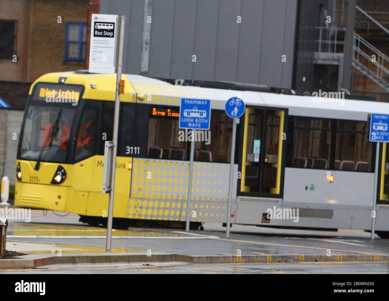 Manchester,Uk New Metrolink trams on test in Media City credit Ian ...