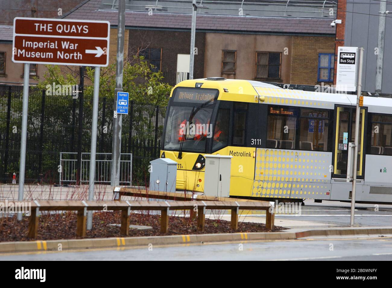 Manchester,Uk New Metrolink trams on test in Media City credit Ian ...