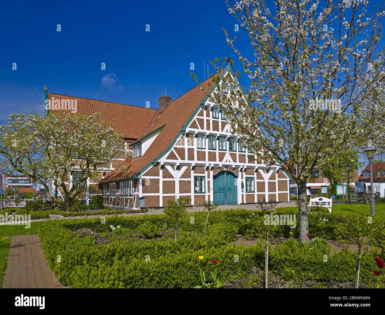 Town hall in Jork, Altes Land, Landkreis Stade, Lower Saxony Germany ...