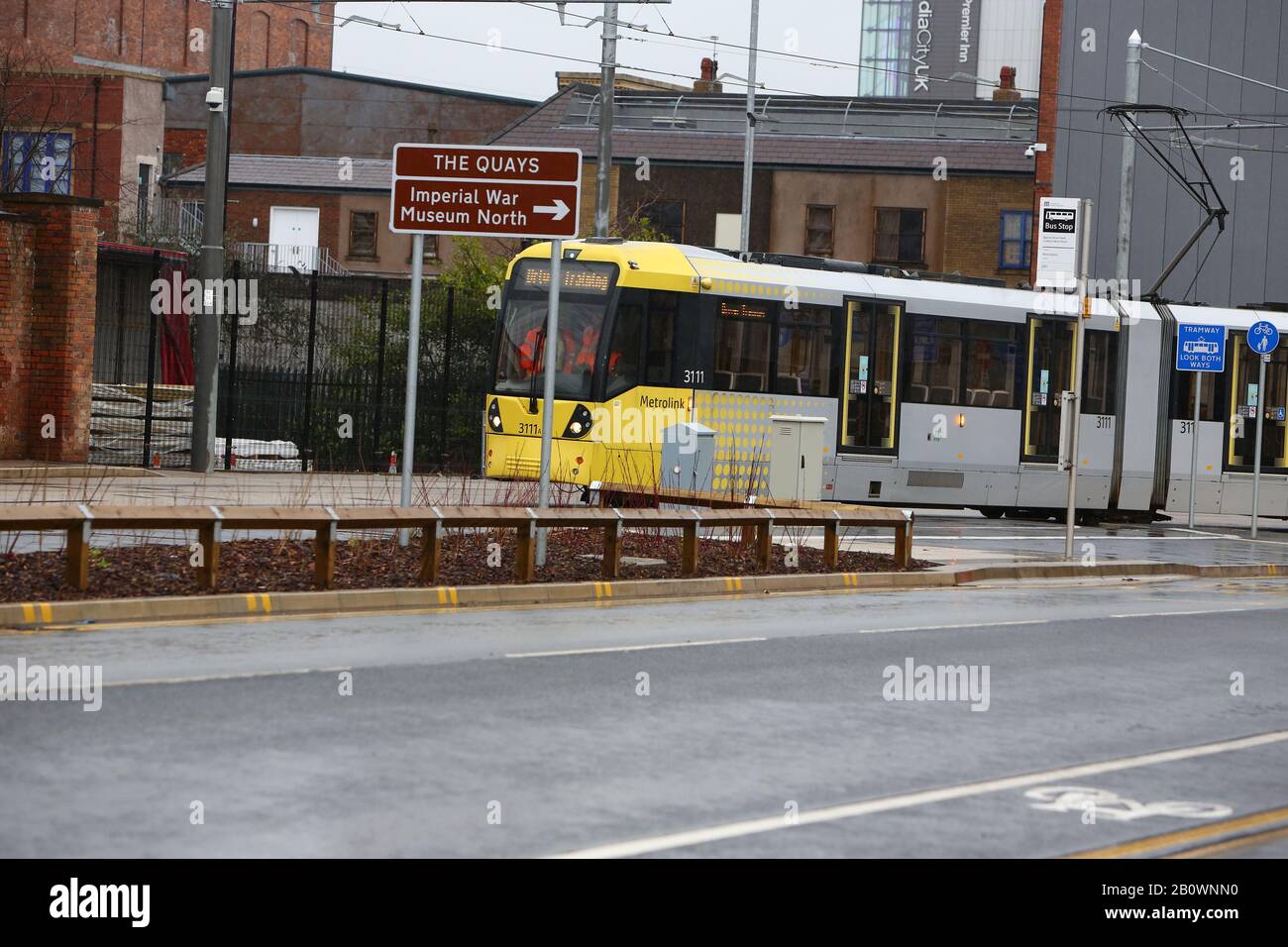Manchester,Uk New Metrolink trams on test in Media City credit Ian ...