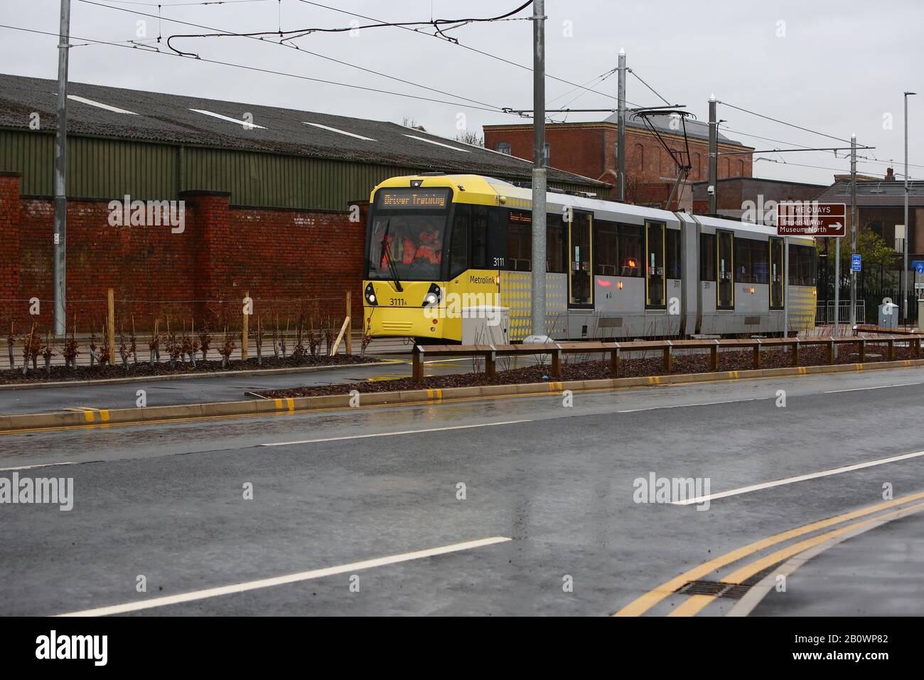 Manchester,Uk New Metrolink trams on test in Media City credit Ian ...