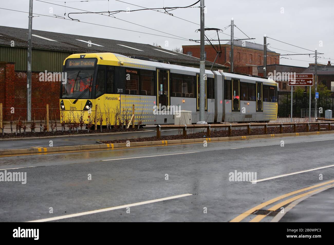 Manchester,Uk New Metrolink trams on test in Media City credit Ian ...