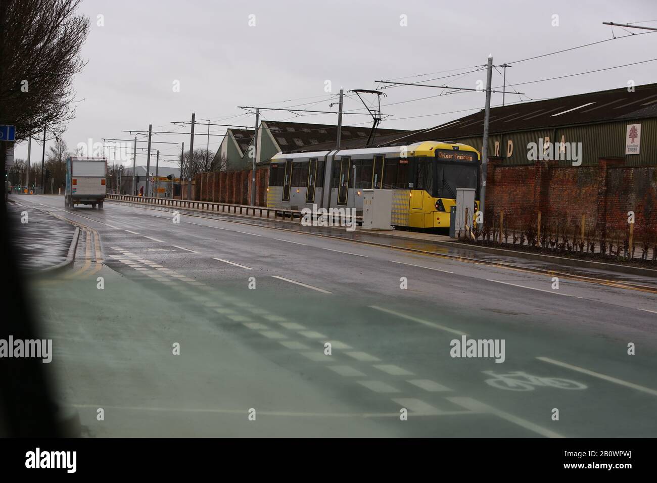 Manchester,Uk New Metrolink trams on test in Media City credit Ian ...