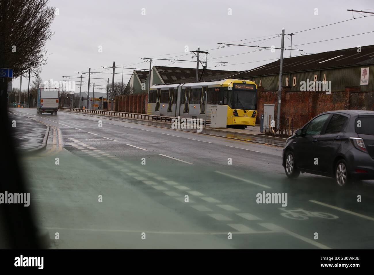 Manchester,Uk New Metrolink trams on test in Media City credit Ian ...