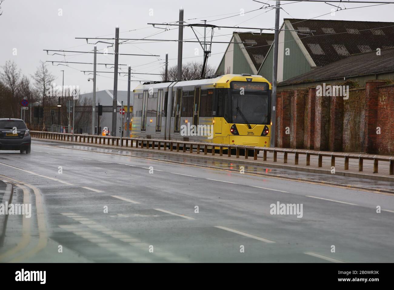 Manchester,Uk New Metrolink trams on test in Media City credit Ian ...