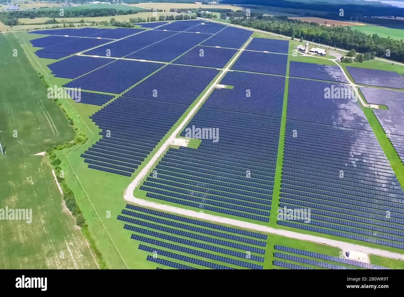 Solar panels. An alternative source of energy. Renewable energy source ...