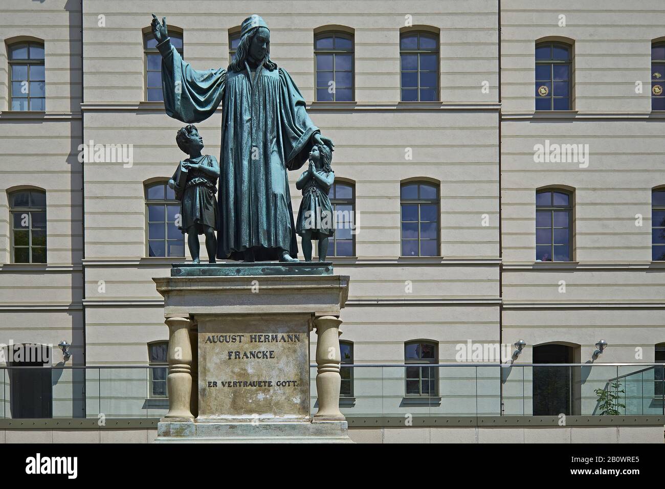 Francke monument in the francke foundations in halle saale hi-res stock ...