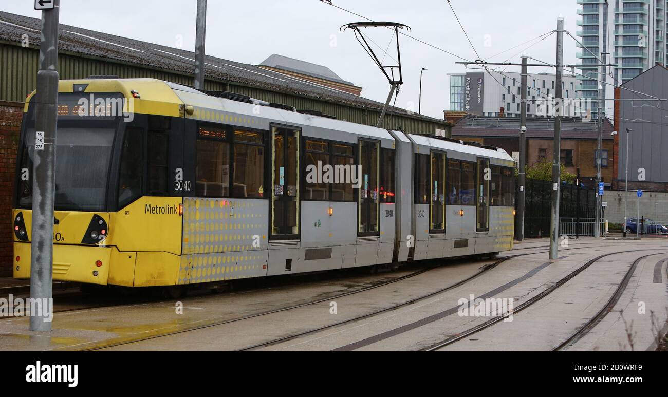 Manchester metrolink tram transport transportation local public hi-res ...