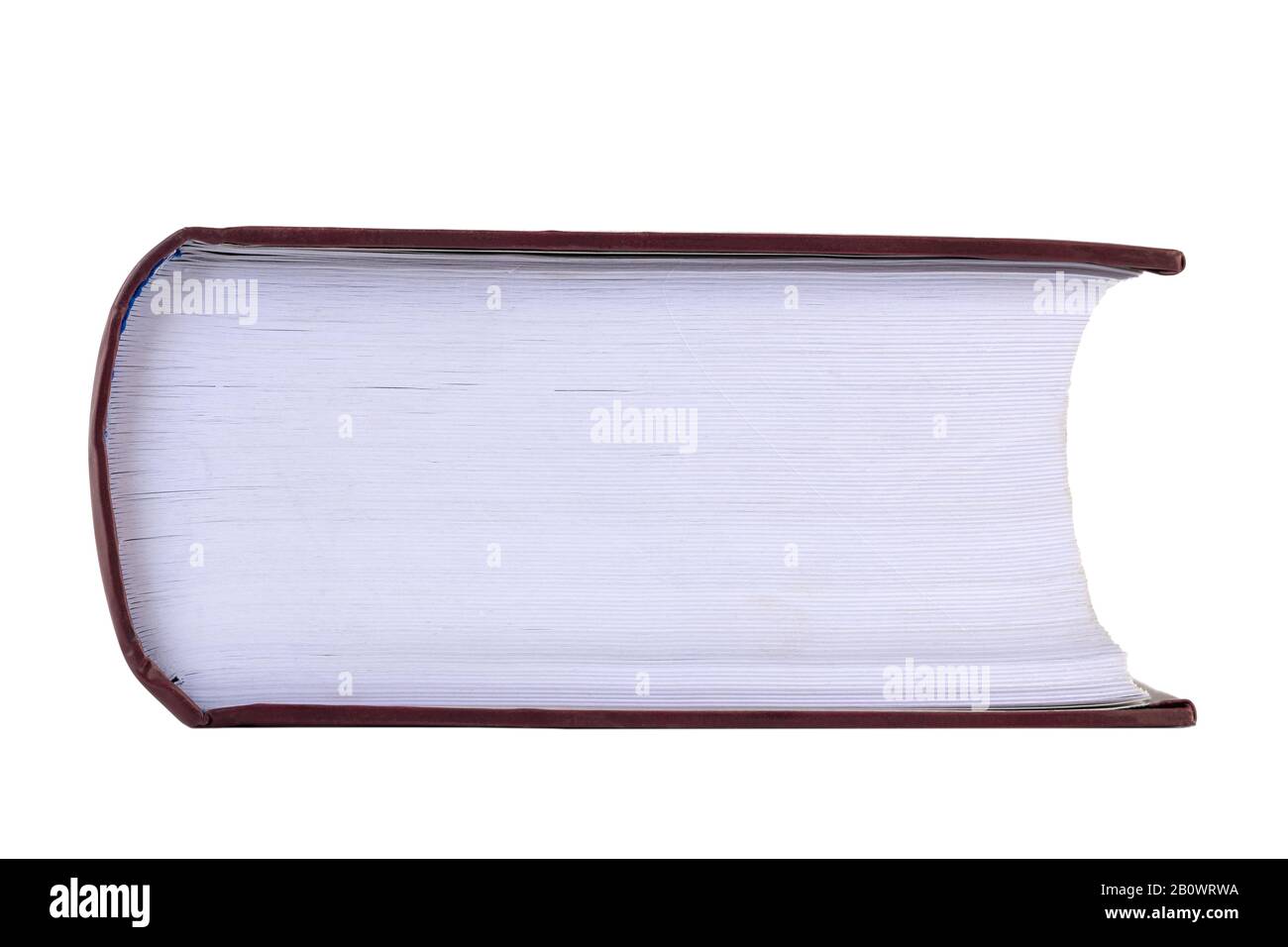 Thick red book isolated on a white background Stock Photo - Alamy