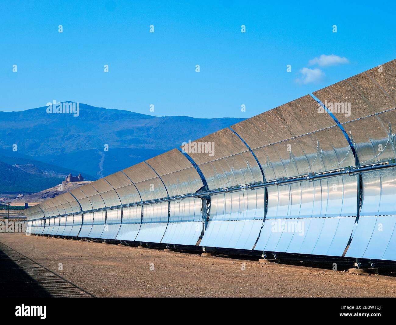 Andasol 1 solar thermal power plant, Guadix, Spain, Europe Stock Photo ...