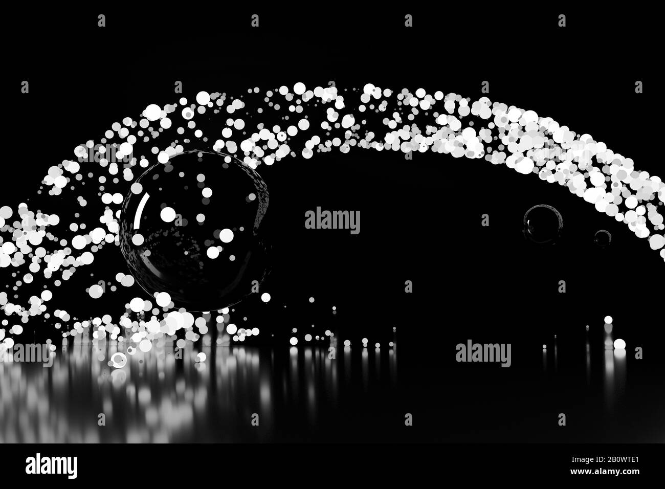 Water splash white background circular Black and White Stock Photos ...