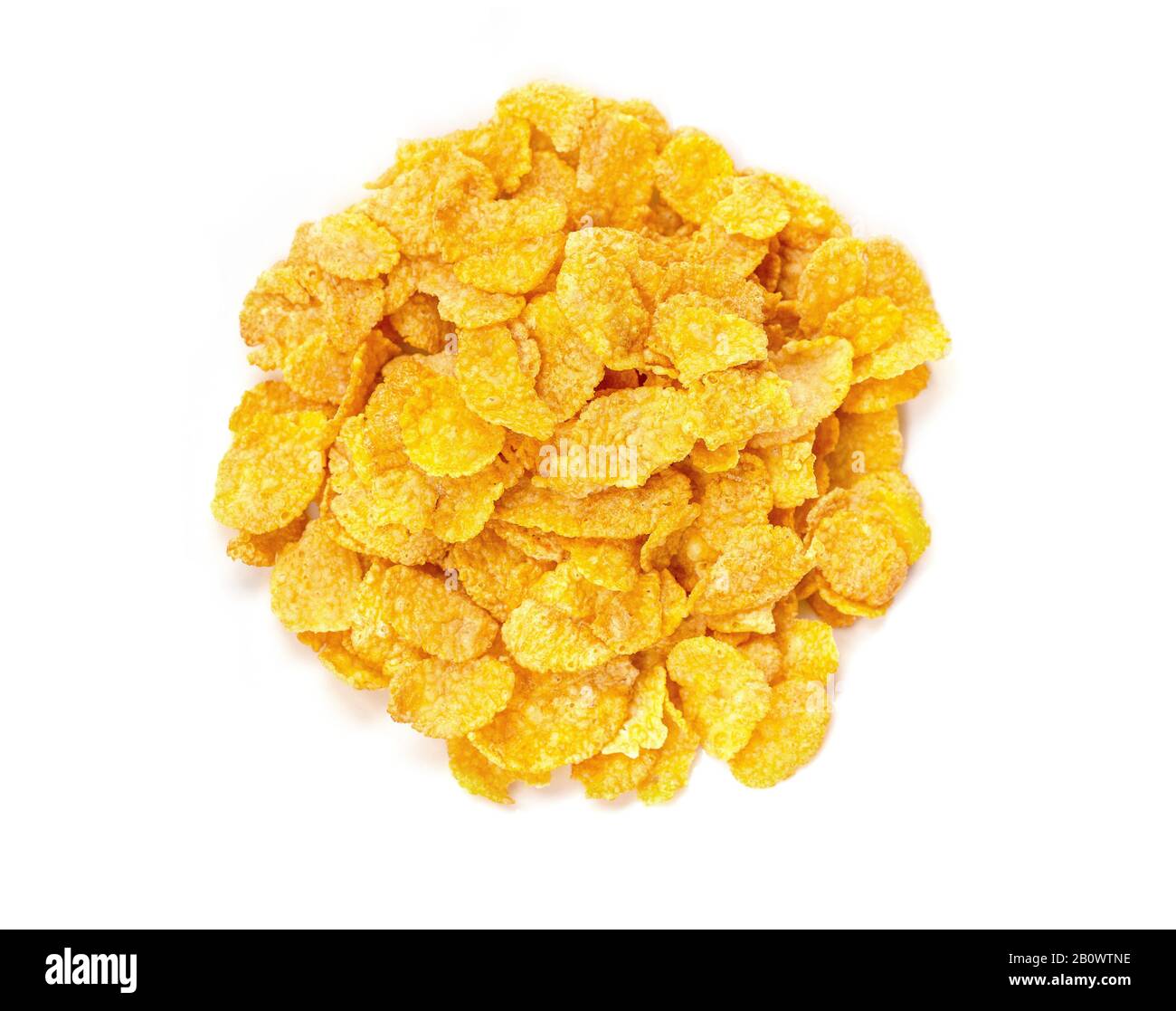 Cornflakes isolated on white background Stock Photo - Alamy