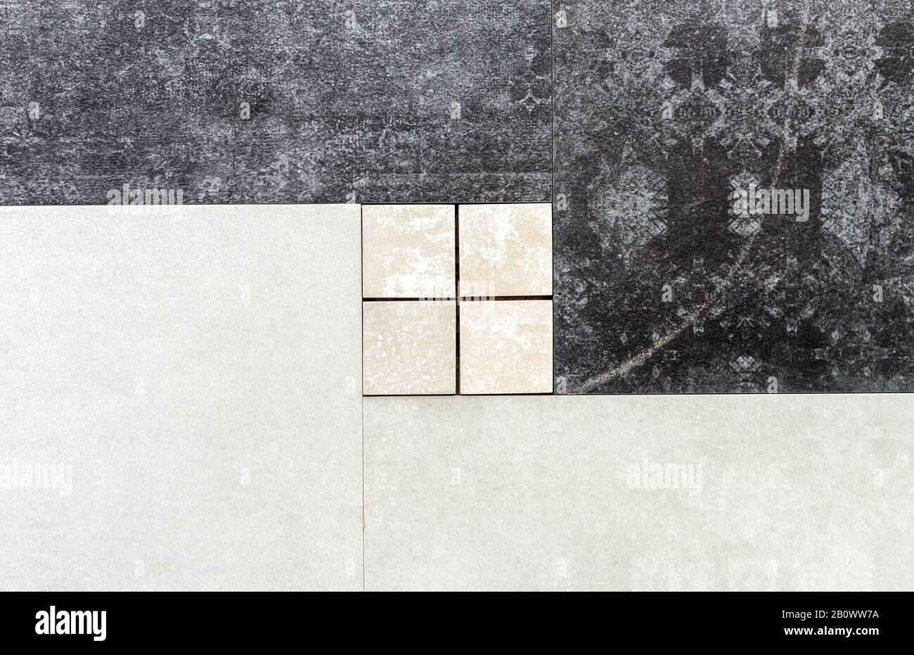 Gray and beige porcelain tiles. Background and texture of granite Stock ...