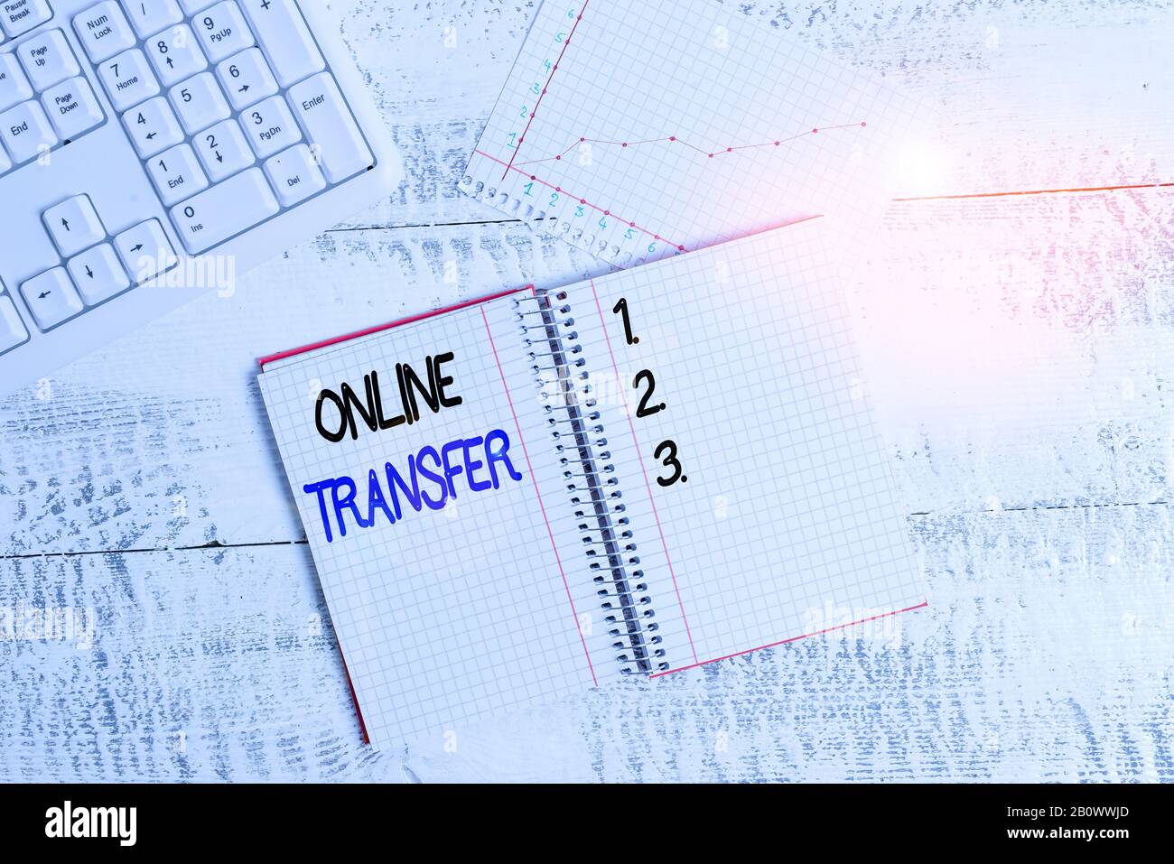 Text sign showing Online Transfer. Business photo showcasing authorizes ...