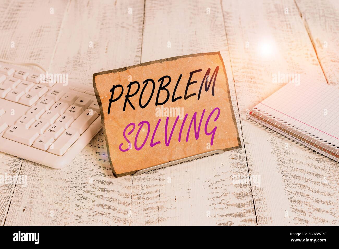 Text sign showing Problem Solving. Business photo showcasing to find an ...