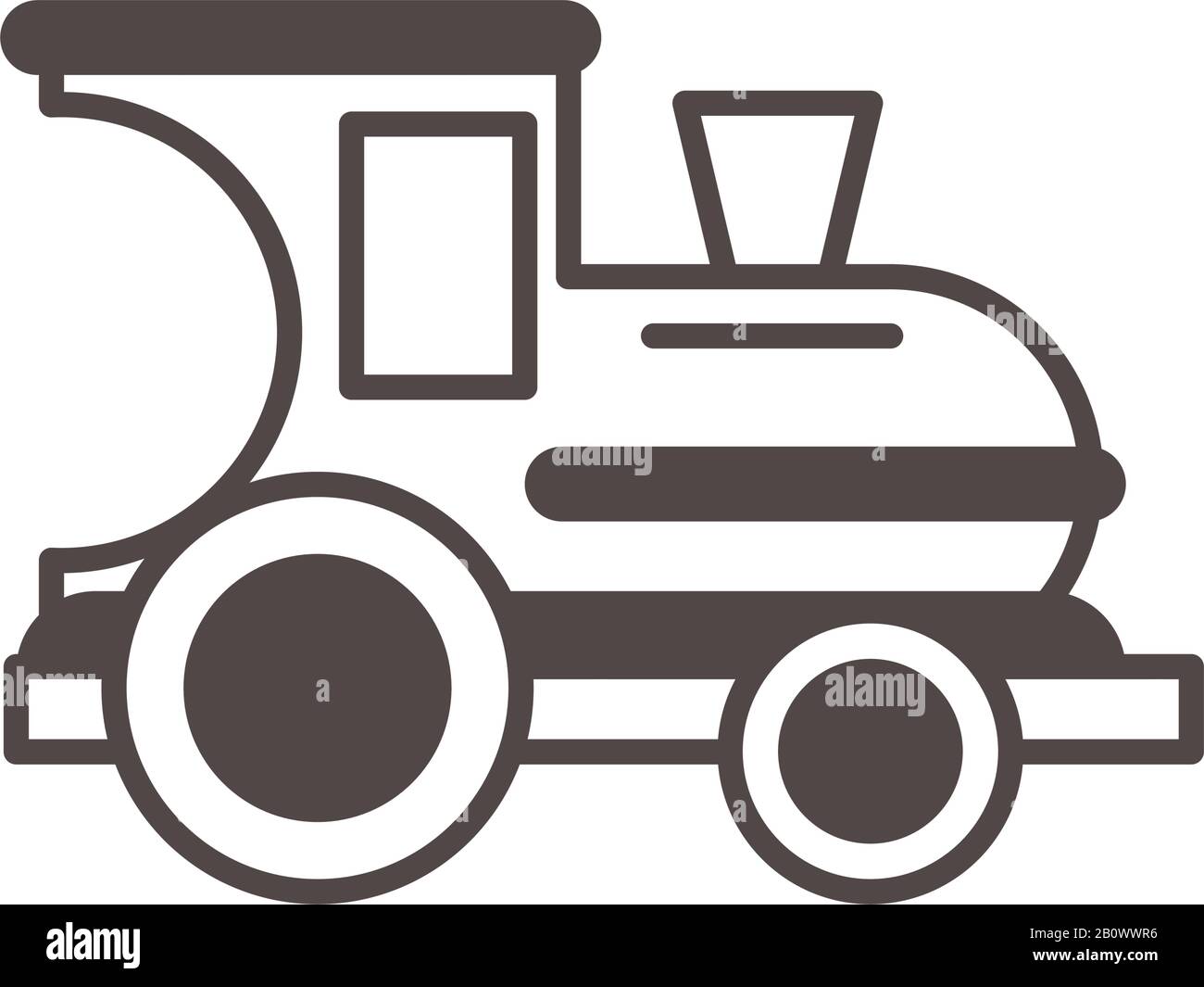 cute train child toy line style icon Stock Vector Image & Art - Alamy