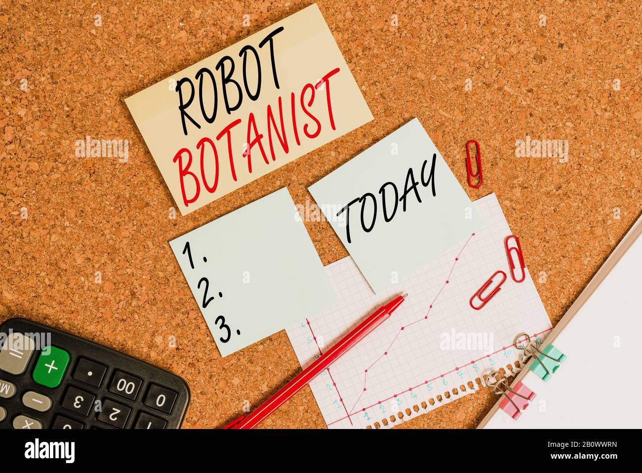 Handwriting text Robot Botanist. Conceptual photo Methods for automated ...