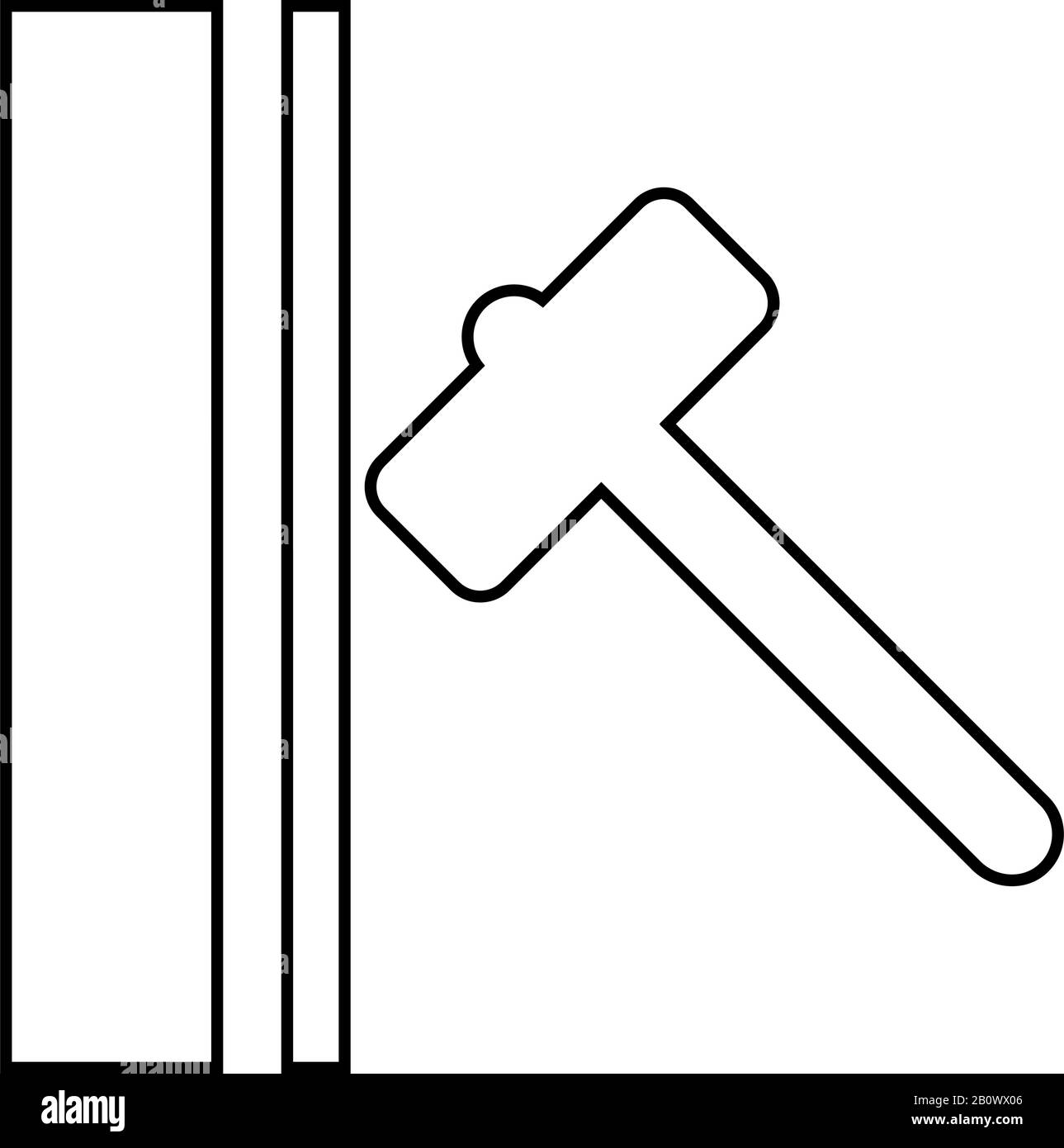 Extra strong Designation on the wallpaper symbol icon outline black ...