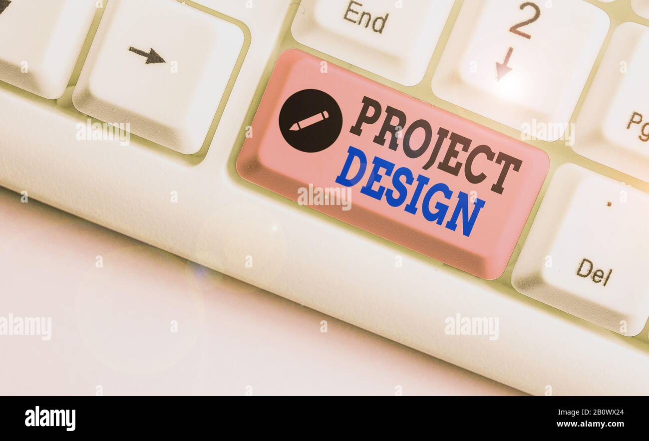 Handwriting text Project Design. Conceptual photo process of creating ...