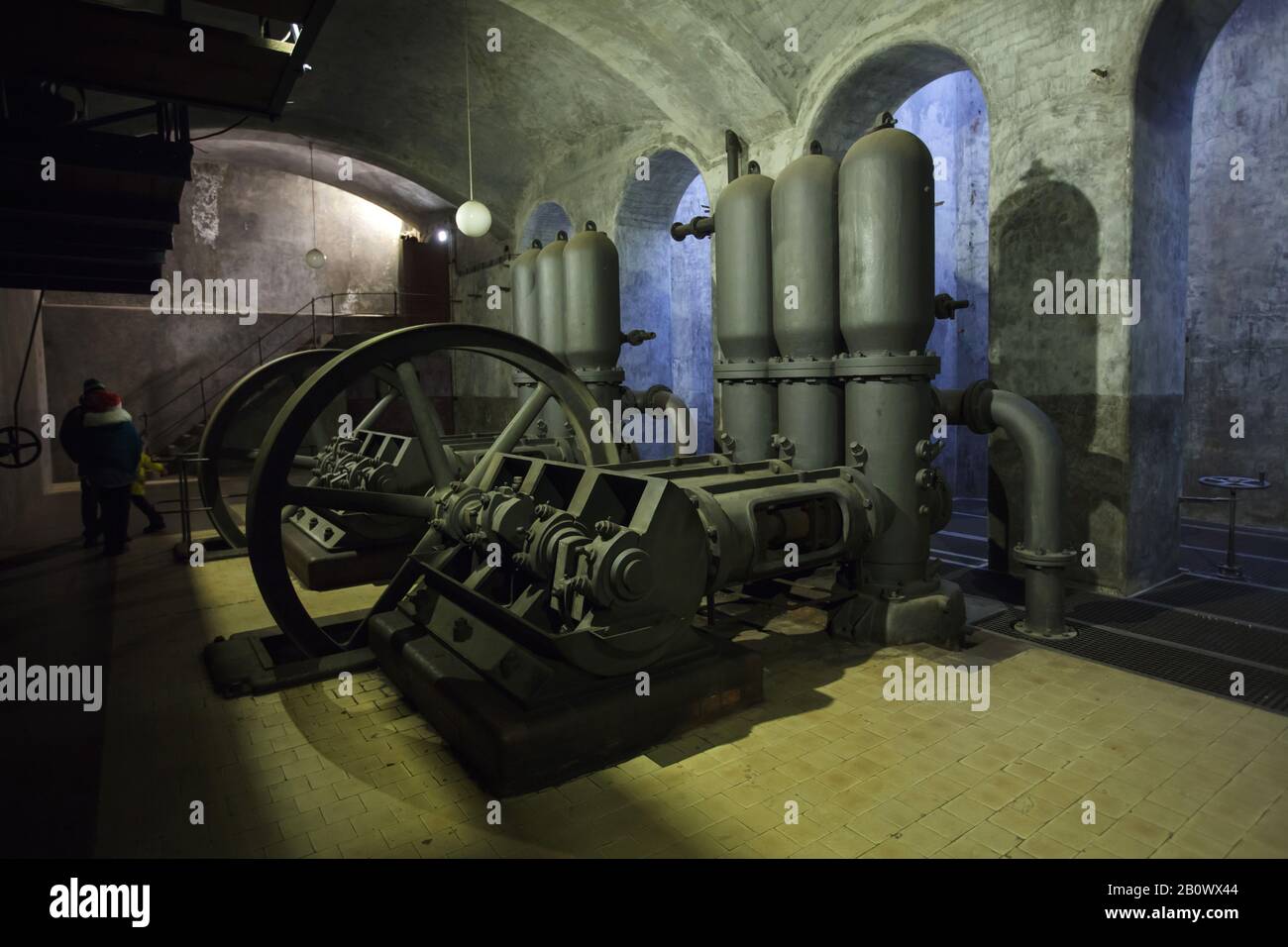 Old sludge pumps in the Old wastewater treatment plant (Stará čistírna ...
