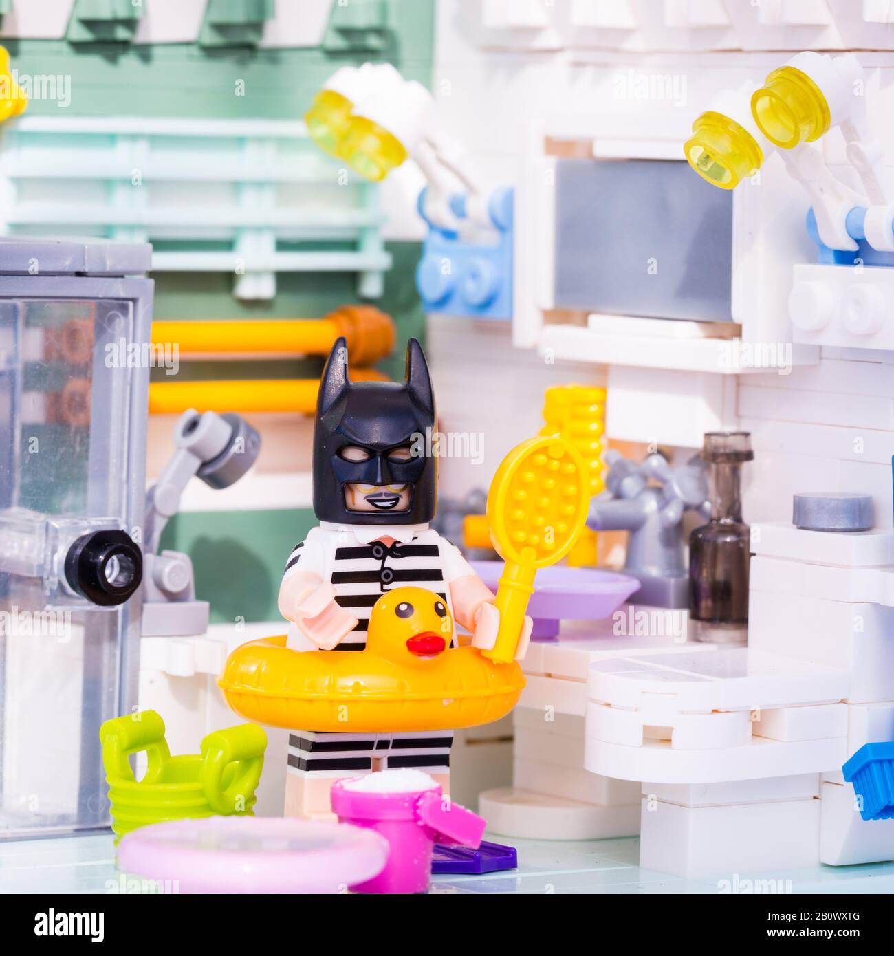 batman with a rubber ring Stock Photo - Alamy