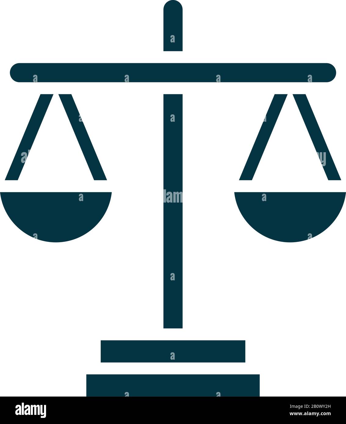 scale balance with weight lifting silhouette style Stock Vector Image ...