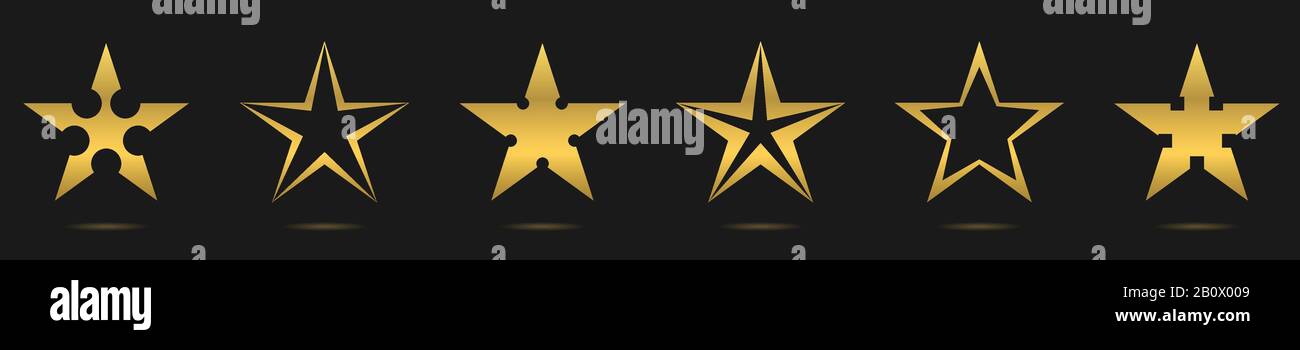 Star symbol icons Stock Vector Image & Art - Alamy