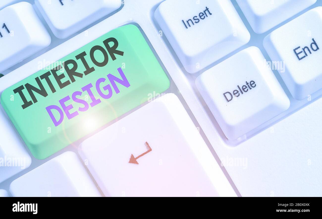 Handwriting text writing Interior Design. Conceptual photo the art of ...