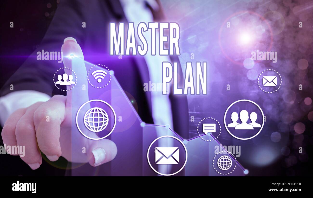 Conceptual hand writing showing Master Plan. Concept meaning dynamic ...