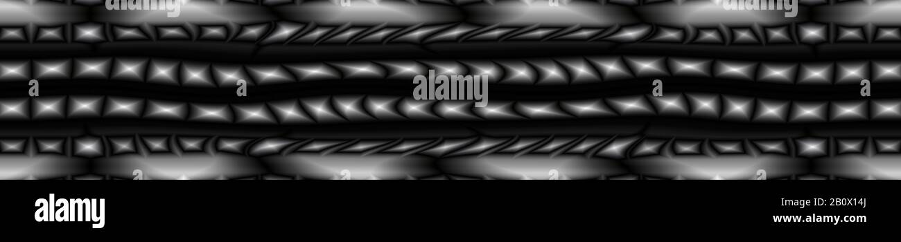 Digital art, high resolution panoramic 3D abstract objects with soft ...