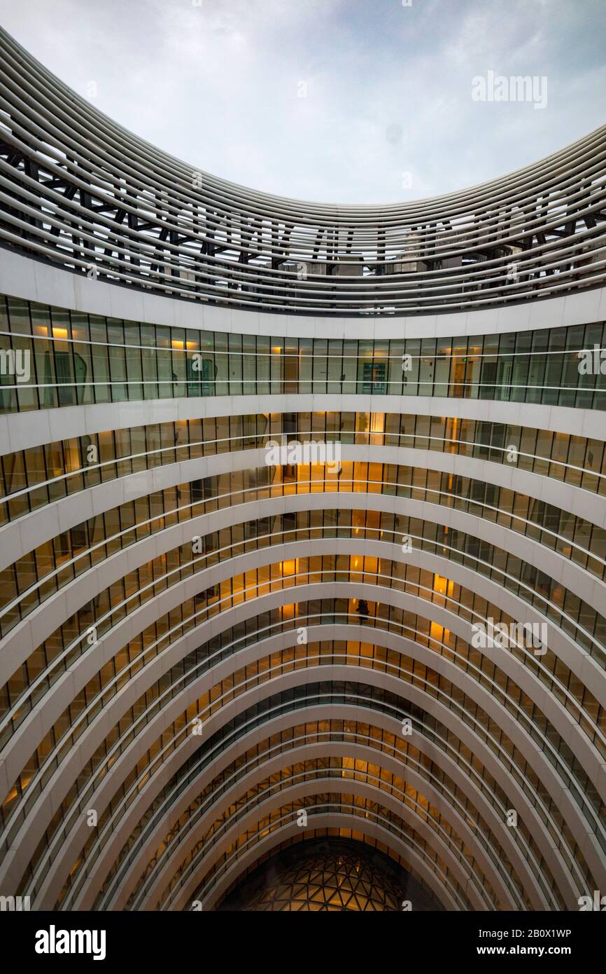 Galaxy SOHO urban complex building by Zaha Hadid, Beijing, China Stock ...