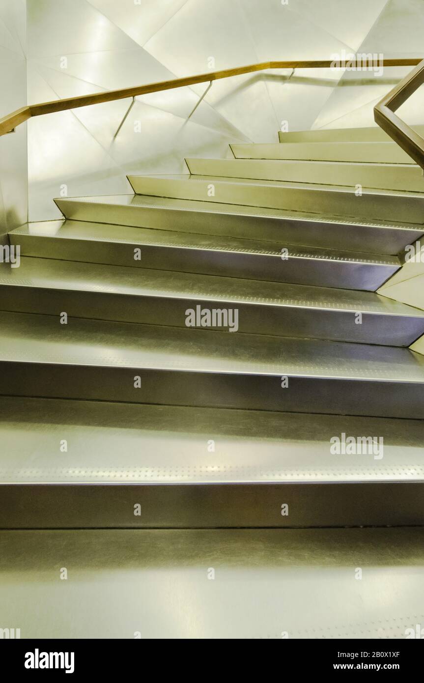 Interior inside museum museums stairs staircase steps hi-res stock ...