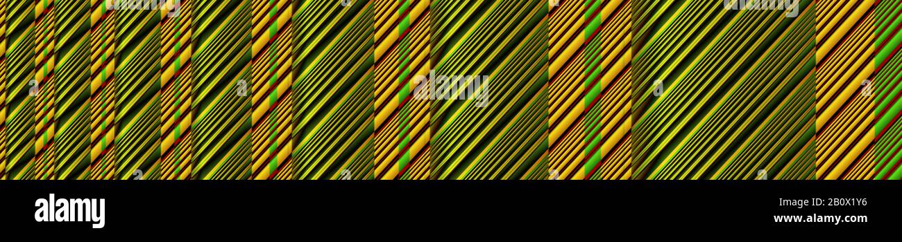 Digital art, high resolution panoramic 3D abstract objects with soft ...